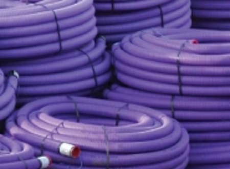 PURPLE CABLE DUCT, DUCTING, SCOTLAND SCOTTISH UNDERGROUND STREET ...