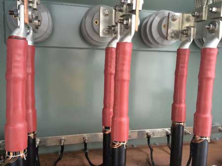 11kV Raychem Cable Termination Installed Into 11kV/33kV Transformer Box
