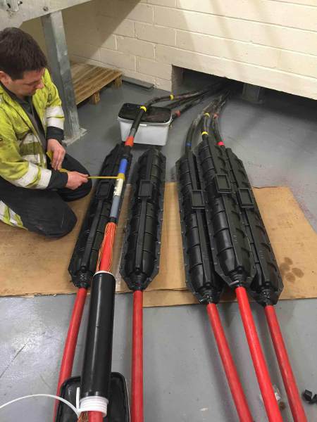 Raychem 11kV Cold Shrink Resin-Filled Transition Straight Joint (XLPE PILC)