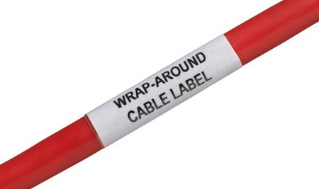 Thermal Cable Labels, Silver Fox Wrap Around Cable Labels Thermal ...