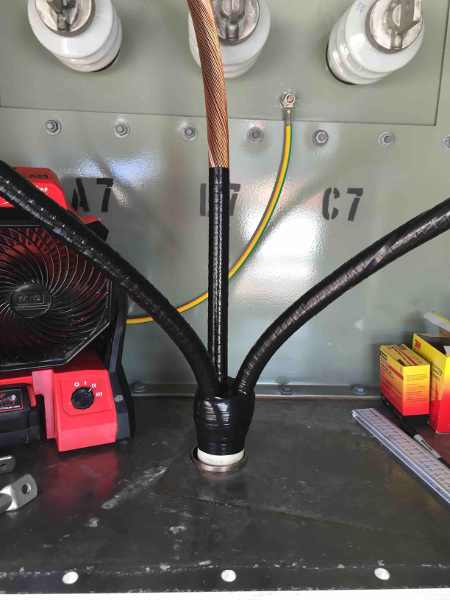 6.6kV 3 Core Cable Breakout Using 3M Scotch Tapes