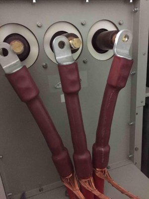 11kV Heat Shrink Terminations Connecting MV UKPN Cables To Lucy Switchgear