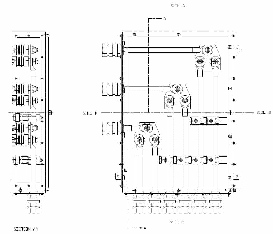 ABTECH LR, HIGH VOLTAGE 3.3KV ENCLOSURES, STAINLESS STEEL IP66 ...