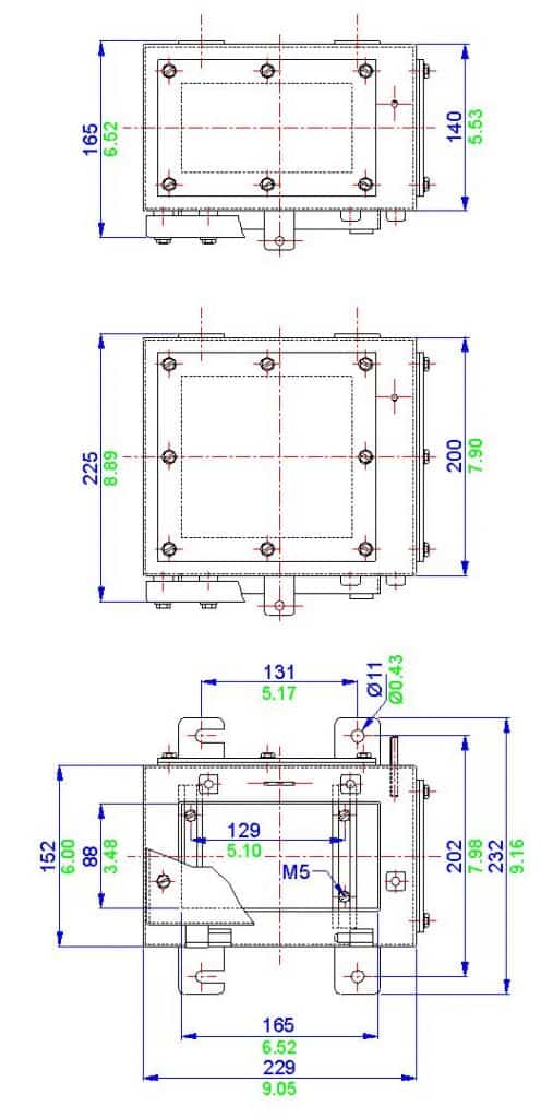 Abtech SX0 Stainless Steel Junction Box - Electrical Enclosure